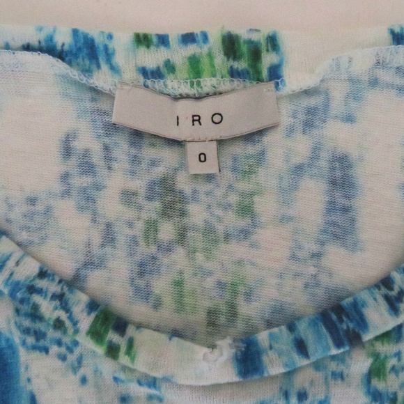 IRO | Tops | Iro Gypsy Print Linen Tee Shirt | Poshmark